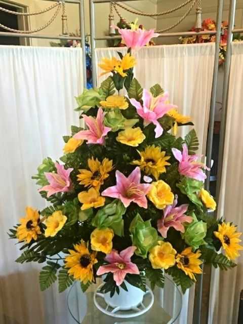 Equilateral Triangle Flower Arrangement